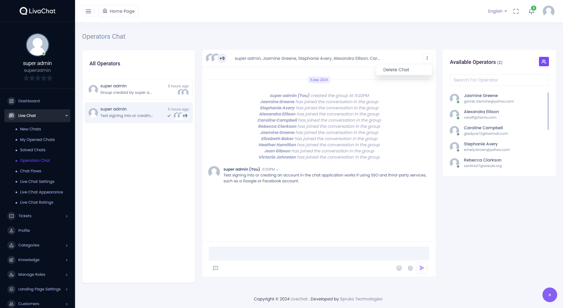 LiveChat - Laravel Real Time LivaChat Application by SPRUKO | CodeCanyon