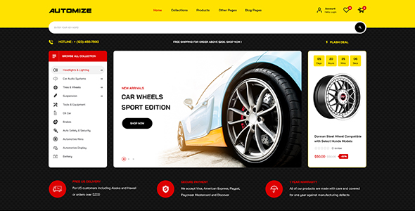 Automize - Car & Auto Parts WooCommerce Theme by RisingBamboo | ThemeForest