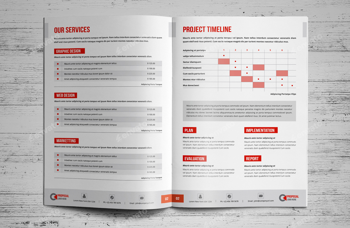 Project Proposal InDesign Template v3, Print Templates | GraphicRiver