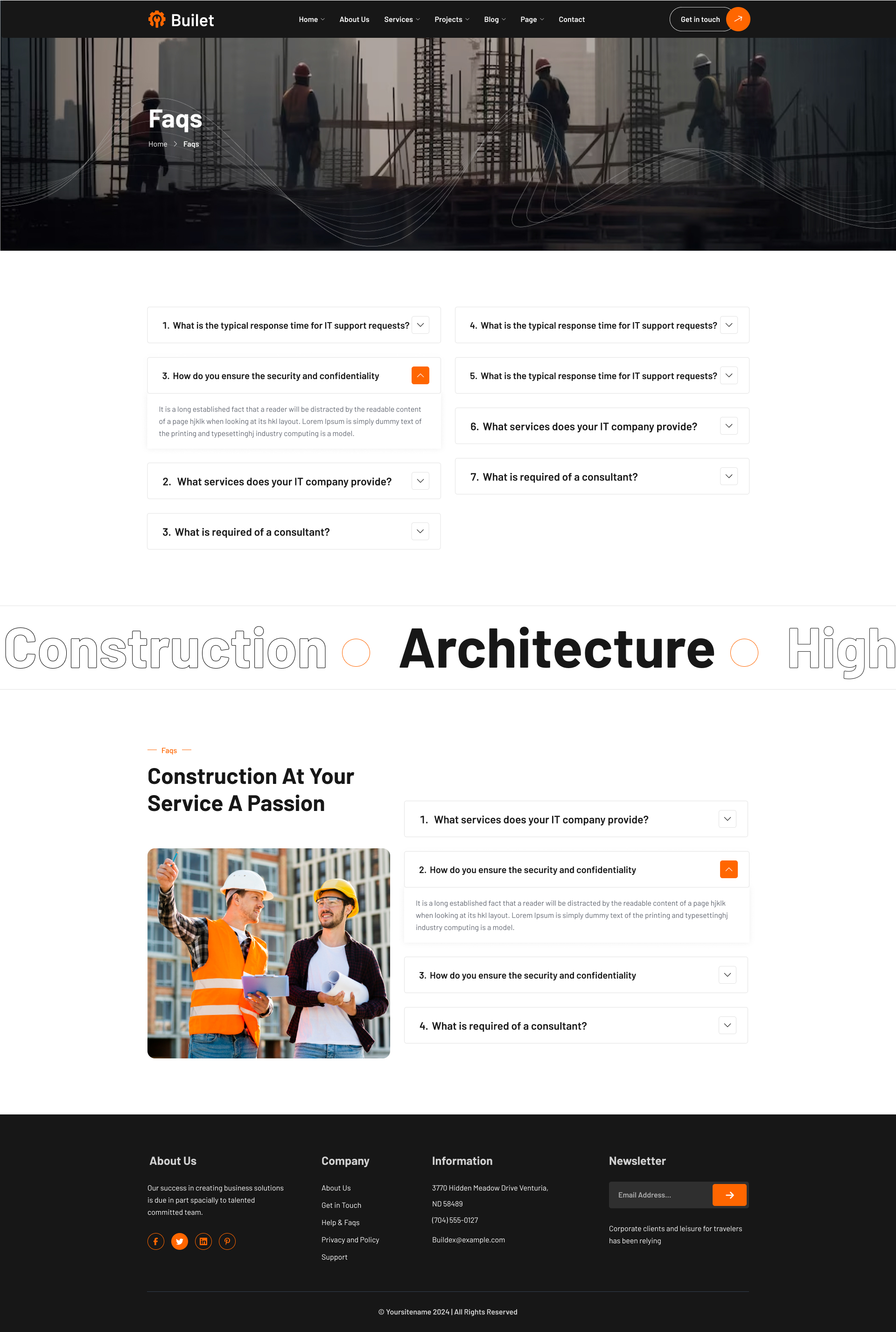 Builet - Construction Building Figma Template by BizanTheme | ThemeForest