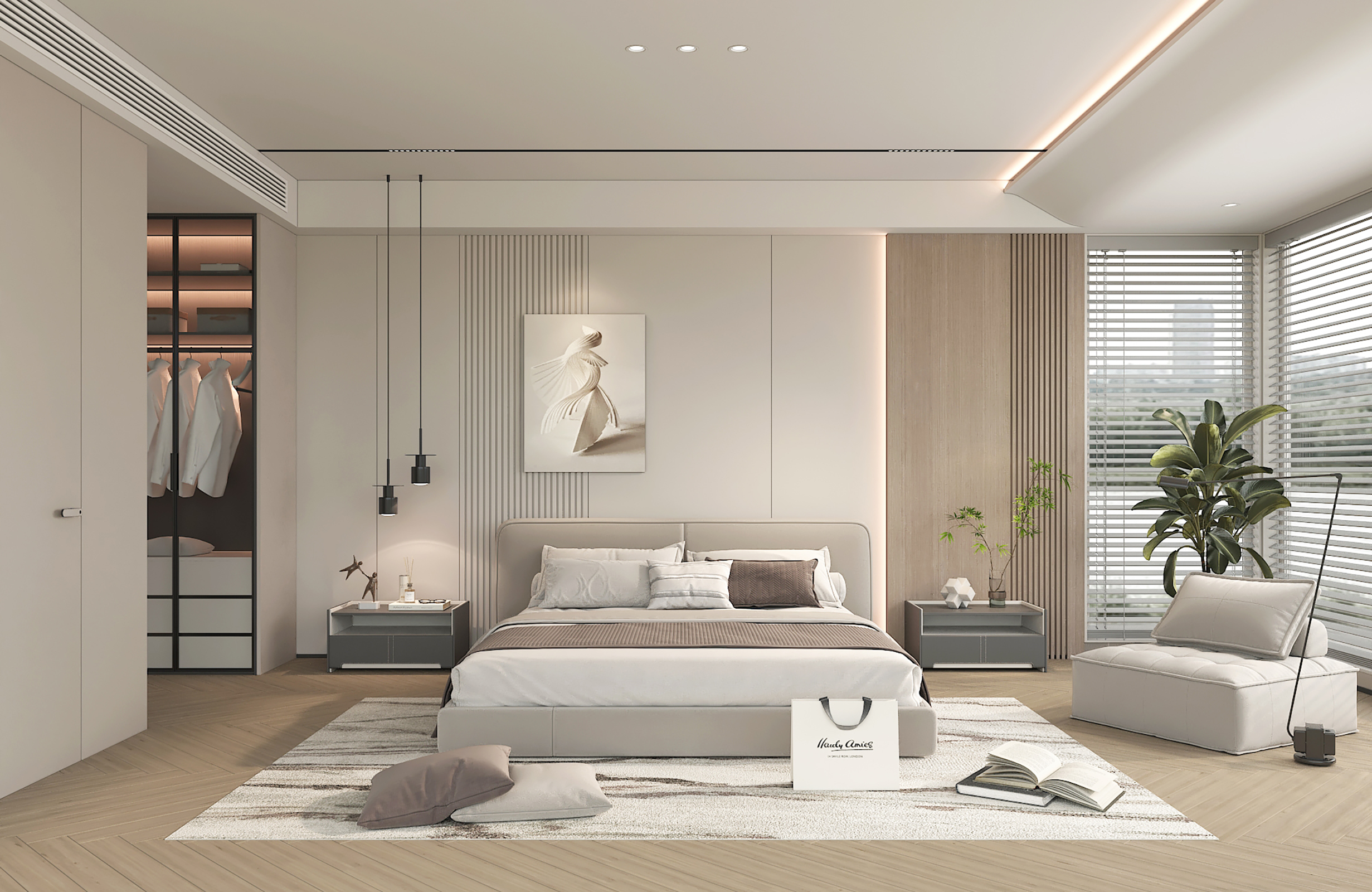 Modern Bedroom Scene 41 by nhattuankts | 3DOcean