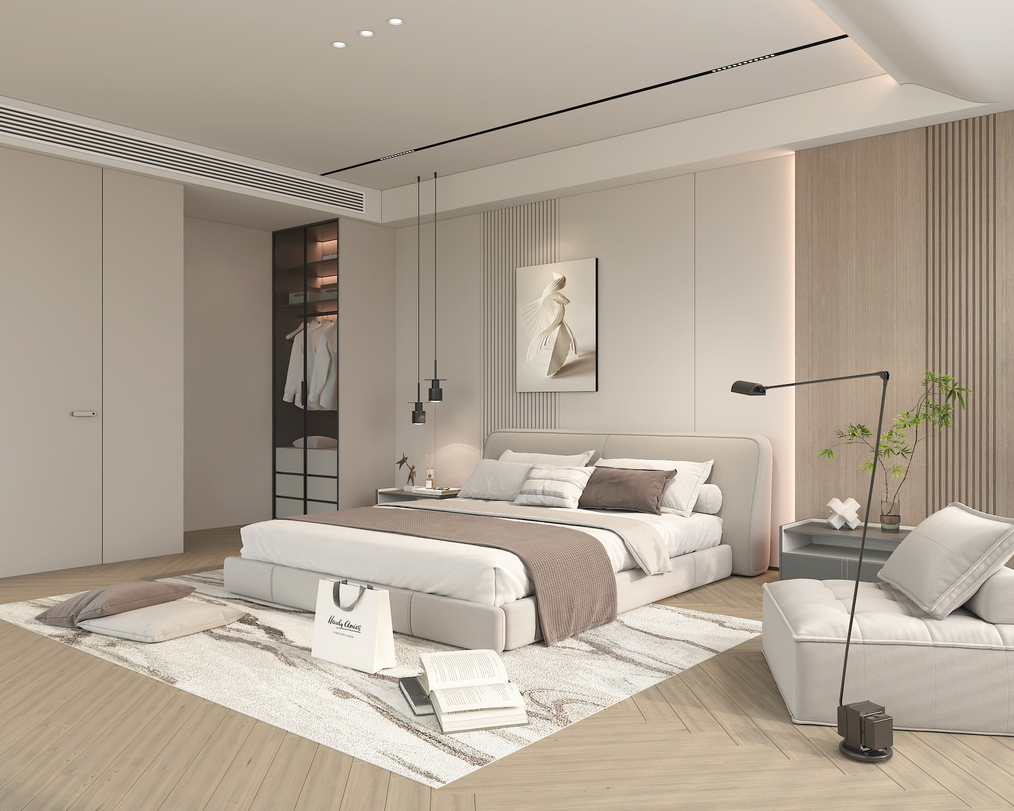 Modern Bedroom Scene 41 by nhattuankts | 3DOcean