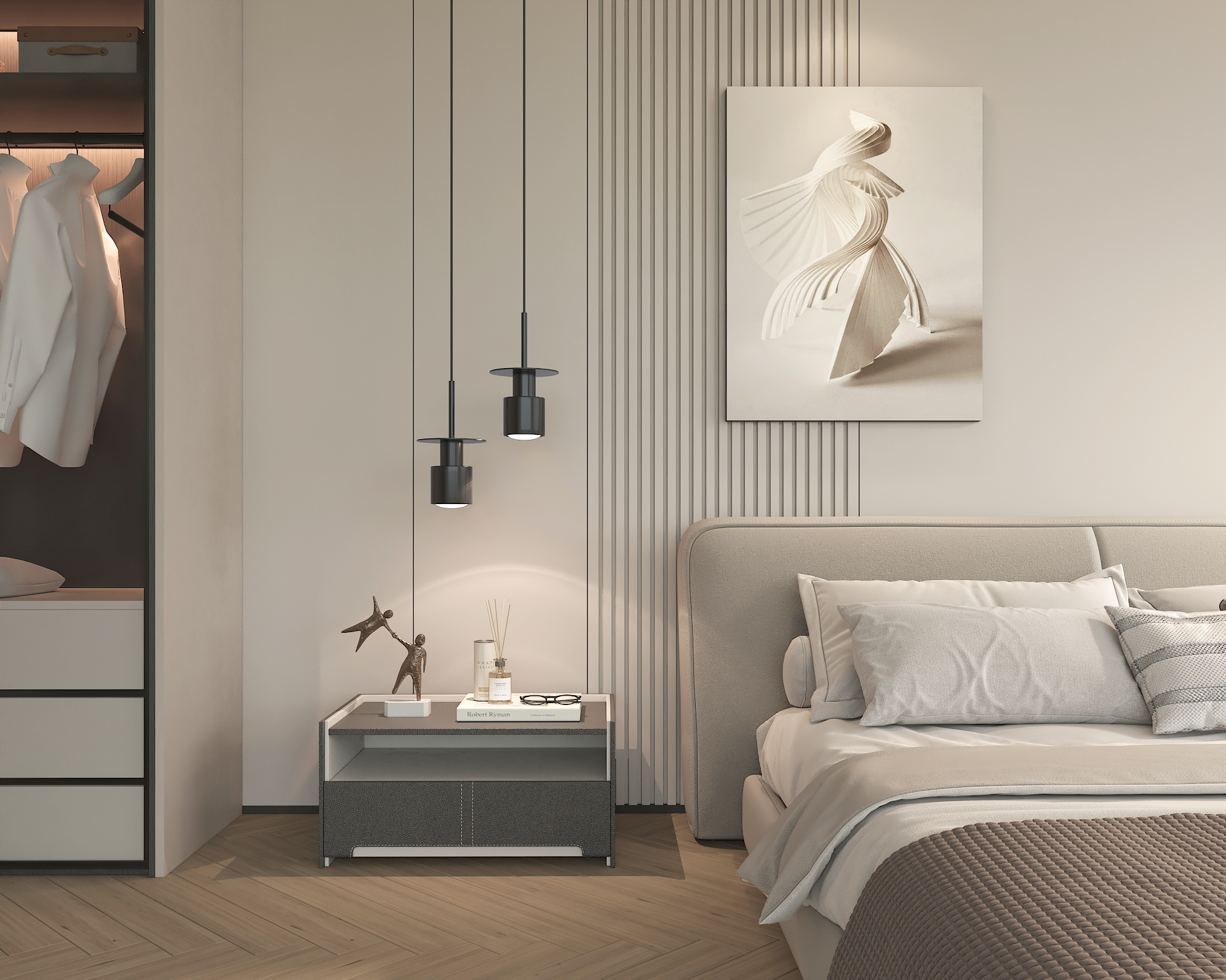 Modern Bedroom Scene 41 by nhattuankts | 3DOcean
