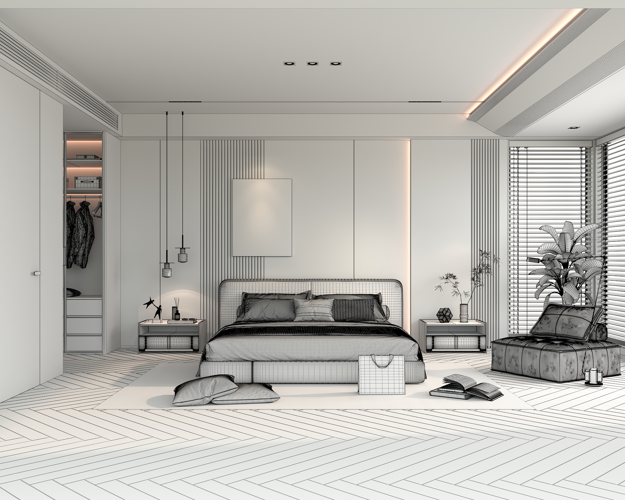 Modern Bedroom Scene 41 by nhattuankts | 3DOcean