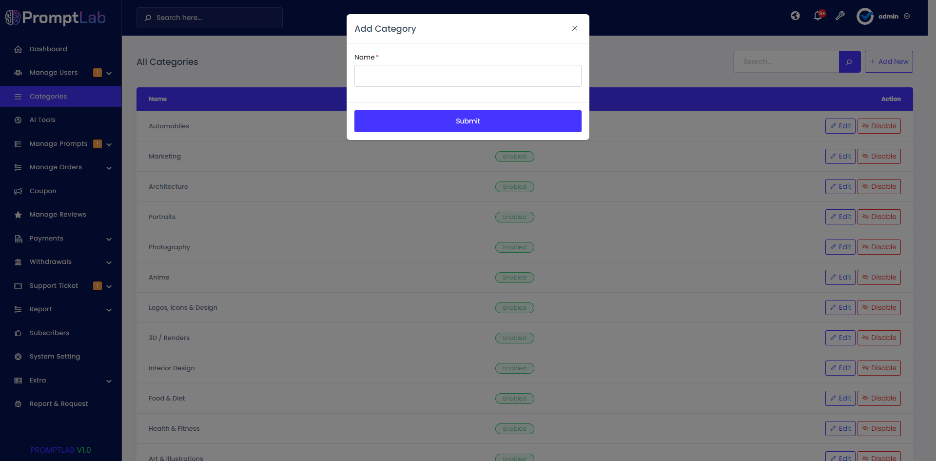 PromptLab - AI Prompt Marketplace by ViserLab | CodeCanyon