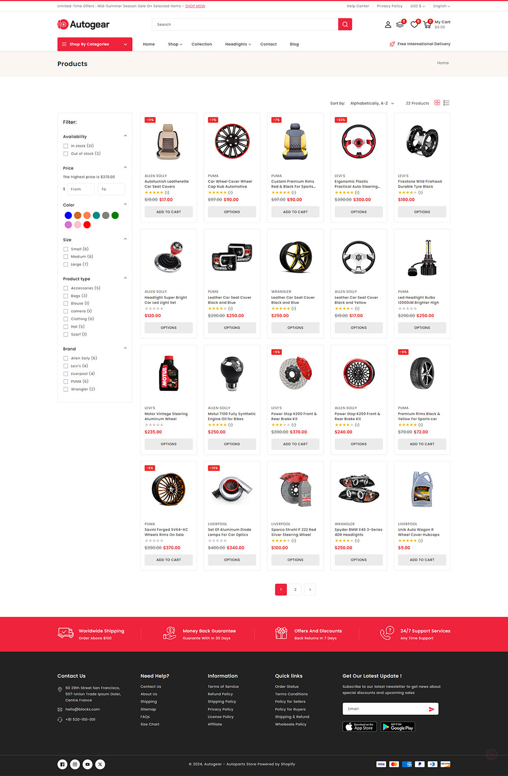 Autogear - Automobile & Tools Store Shopify 2.0 Responsive Theme by codezeel