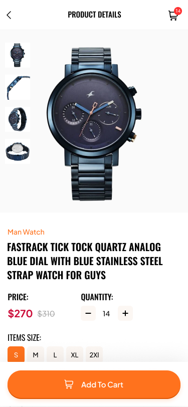 FastClock - React Native CLI eCommerce Mobile App Template by DexignZone