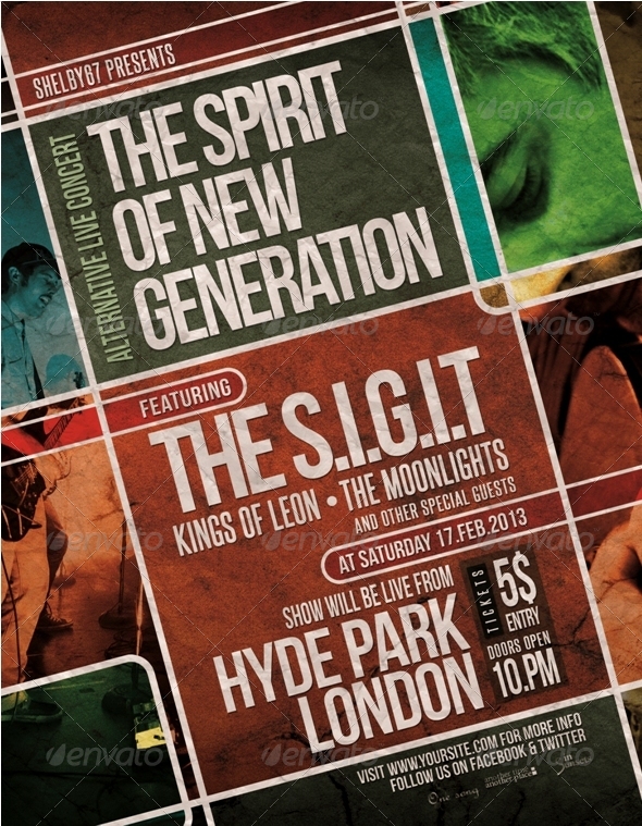 Alternative Event Flyer / Poster Vol.3, Print Templates | GraphicRiver