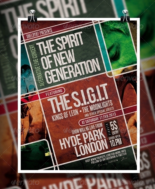 Alternative Event Flyer / Poster Vol.3, Print Templates | GraphicRiver