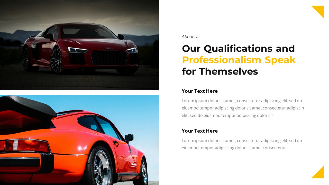 Automoda - Car Services PowerPoint Template, Presentation Templates