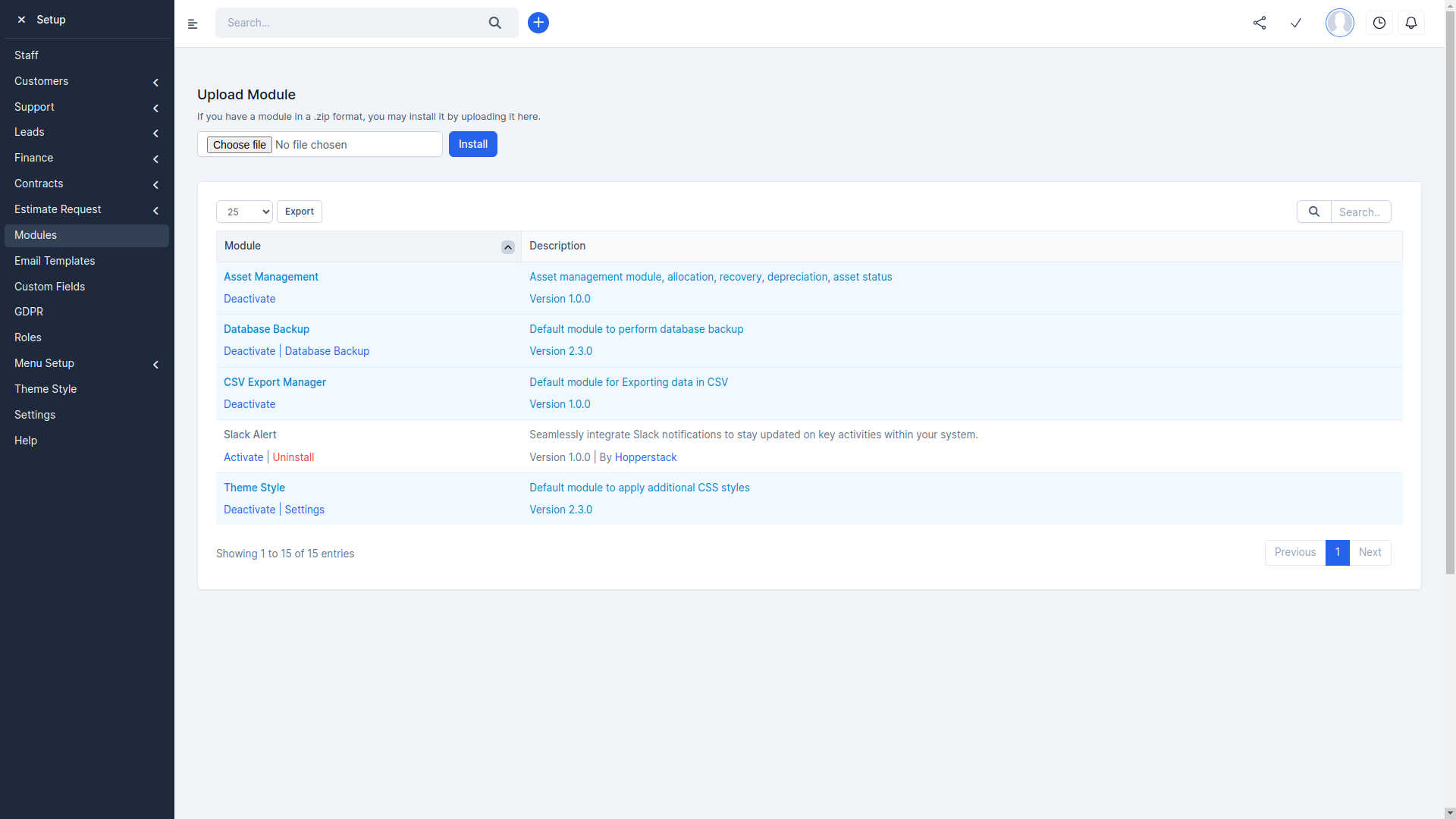 Slack Alert Module For Perfex Crm By Hopperstack Codecanyon