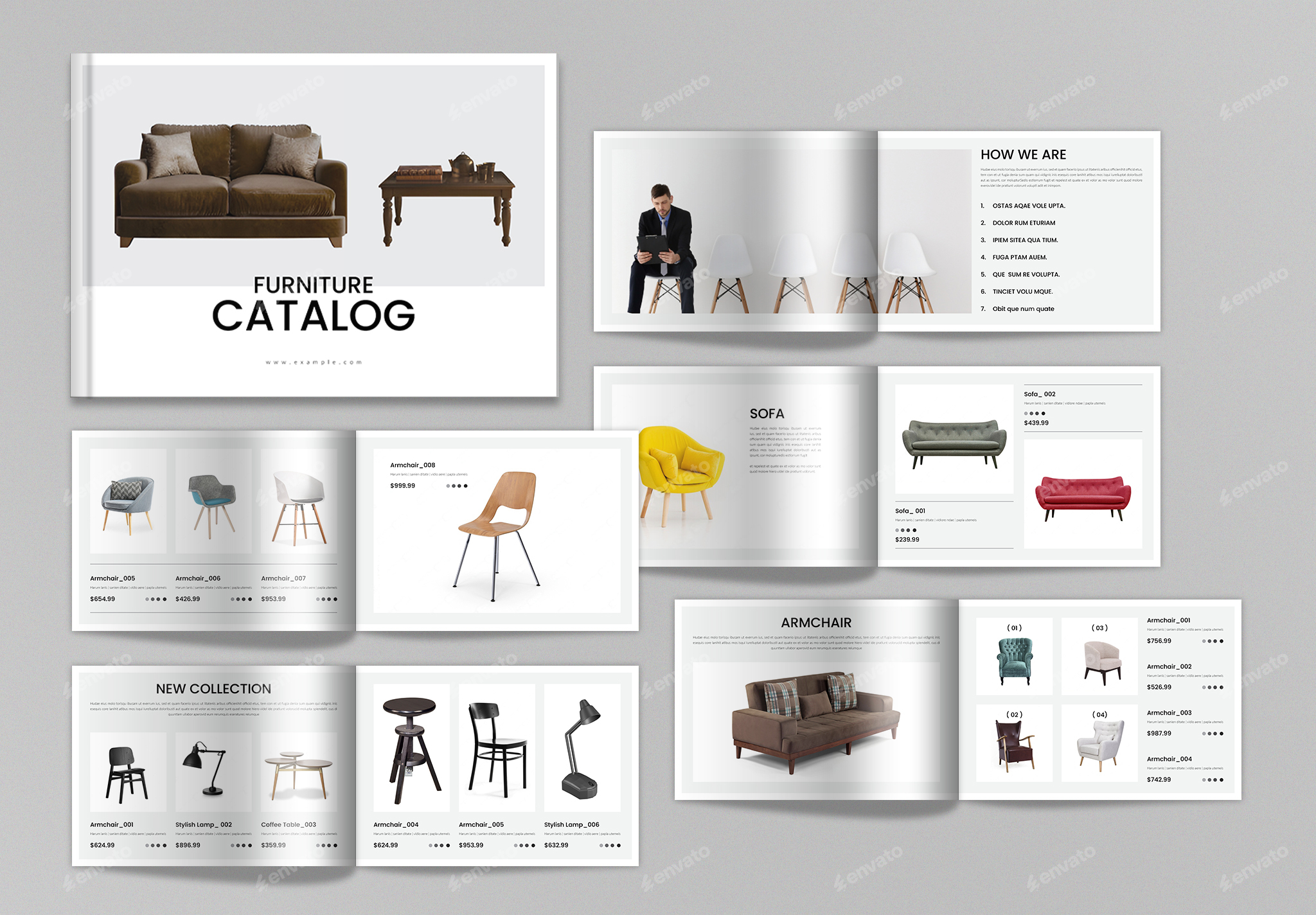 Product Catalog Layout Template Landscape, Print Templates | GraphicRiver