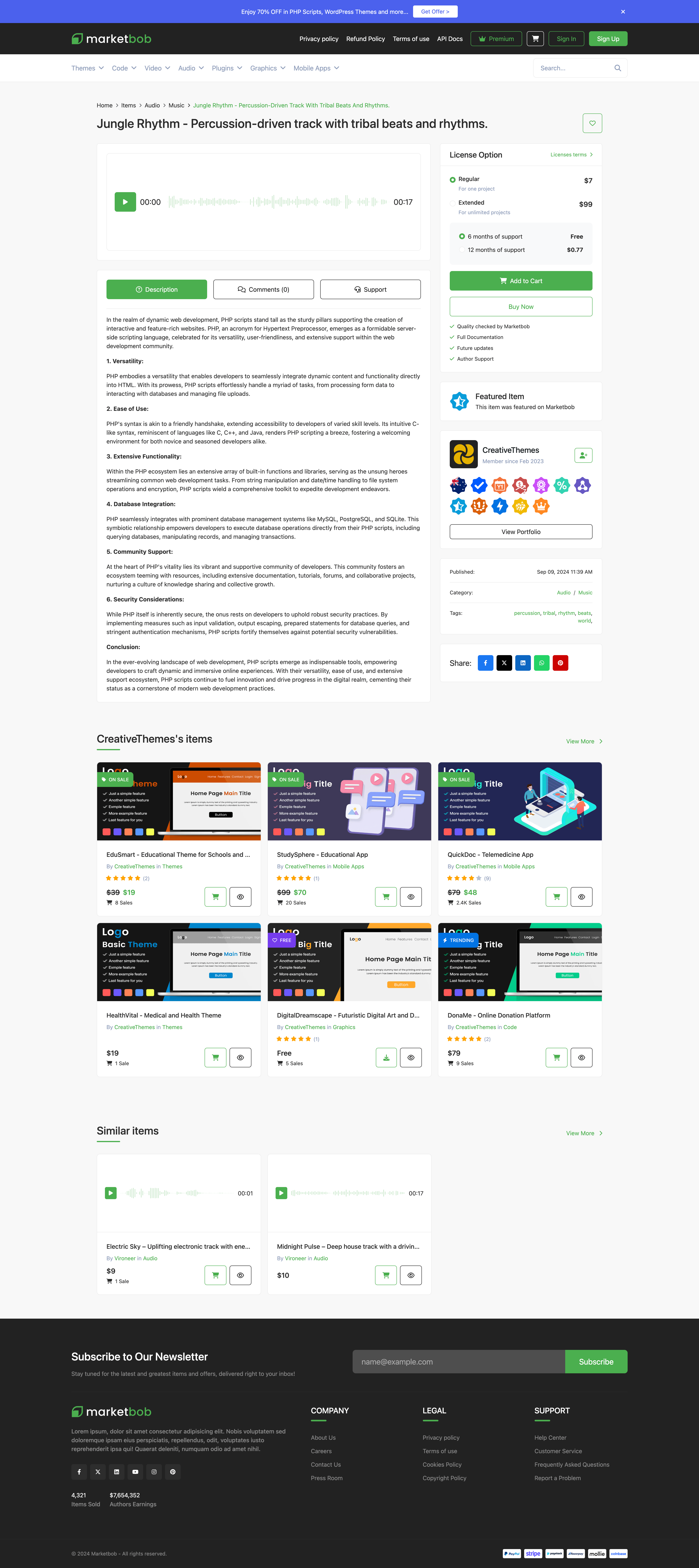 Marketbob - Multi-Vendor Digital Marketplace (SAAS Ready) by Vironeer