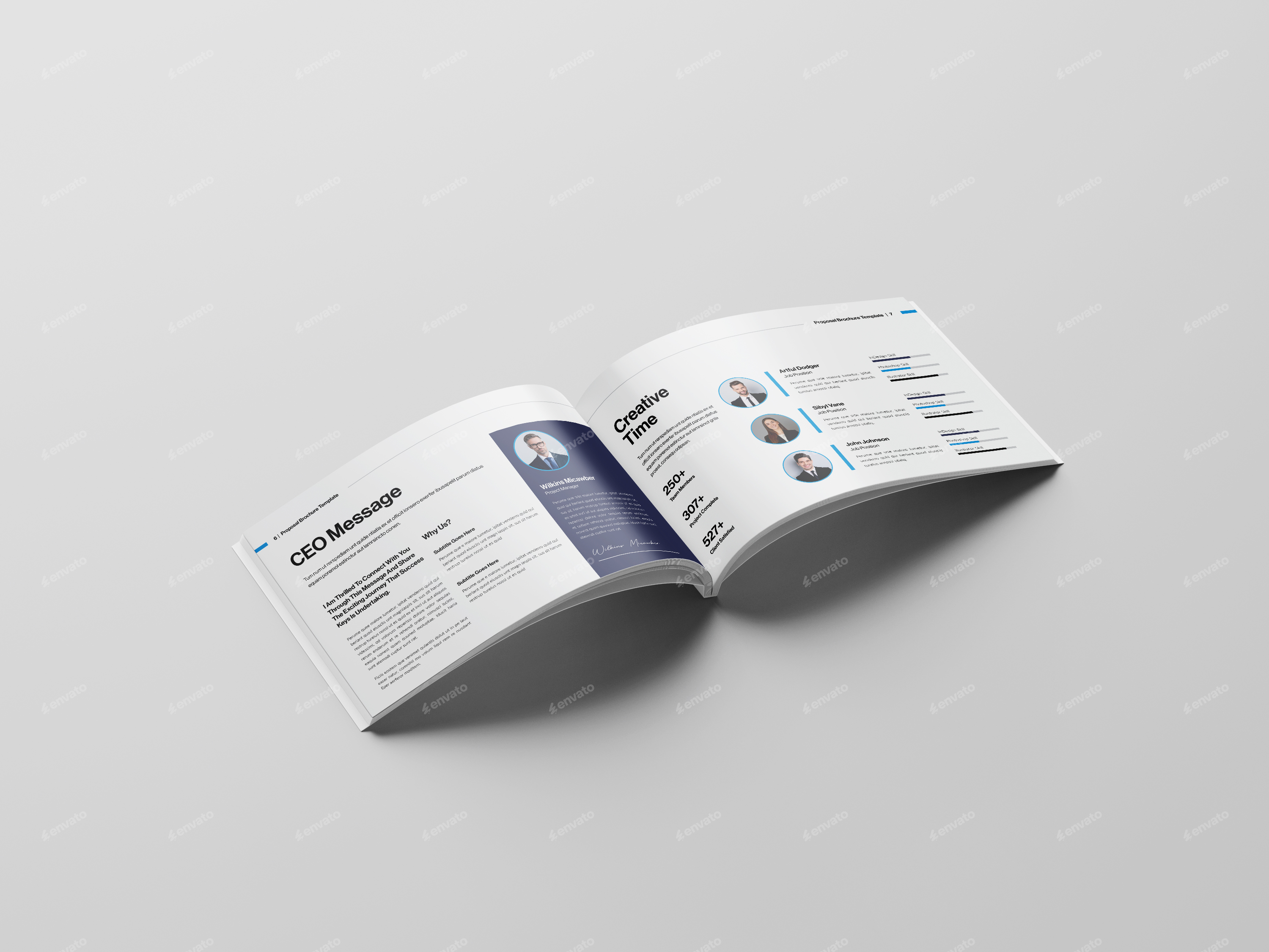 Proposal Brochure Template Landscape, Print Templates | GraphicRiver