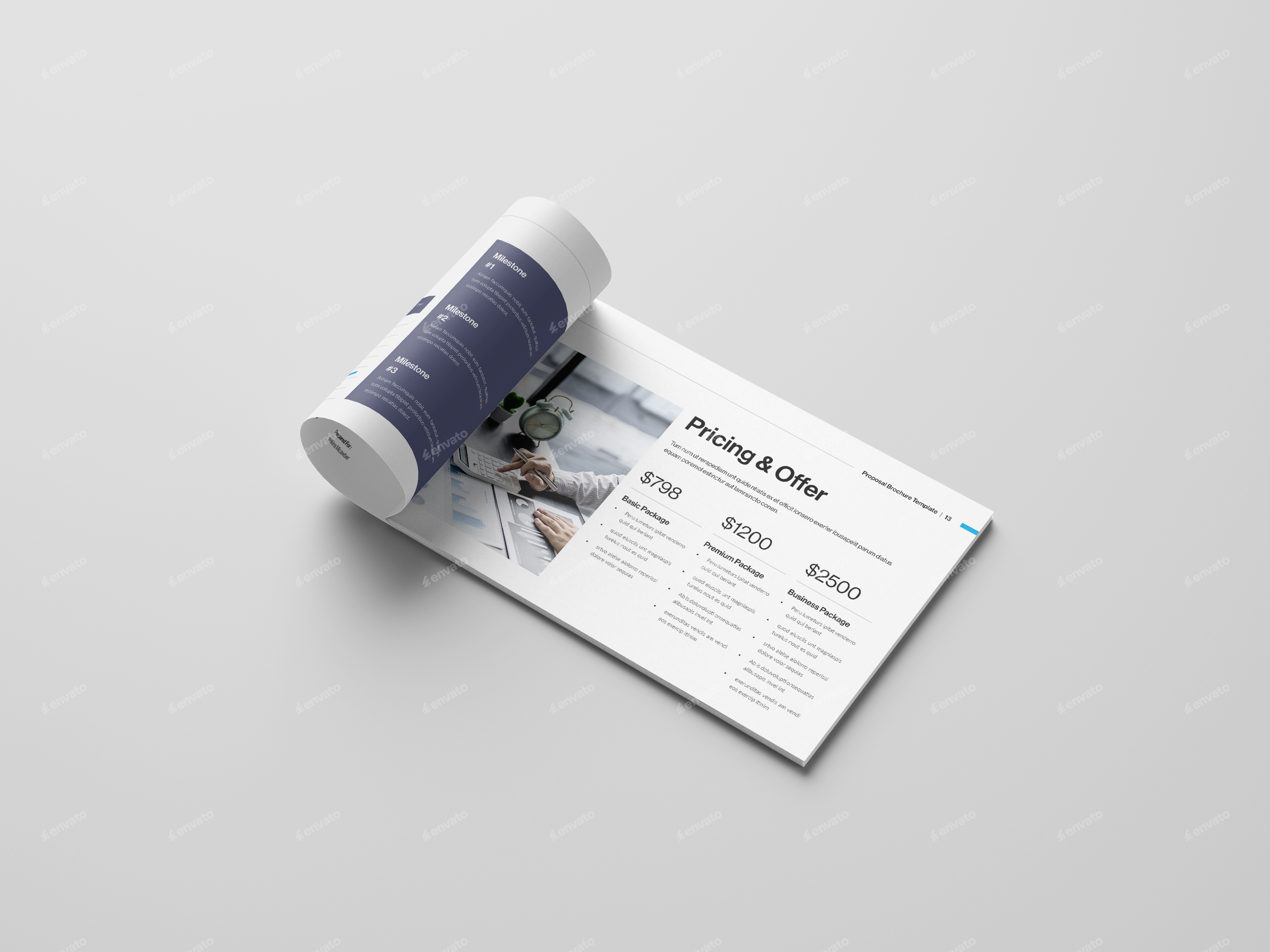 Proposal Brochure Template Landscape, Print Templates | GraphicRiver
