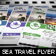 Sea Travel A4 Flyer Template V1, Print Templates | GraphicRiver