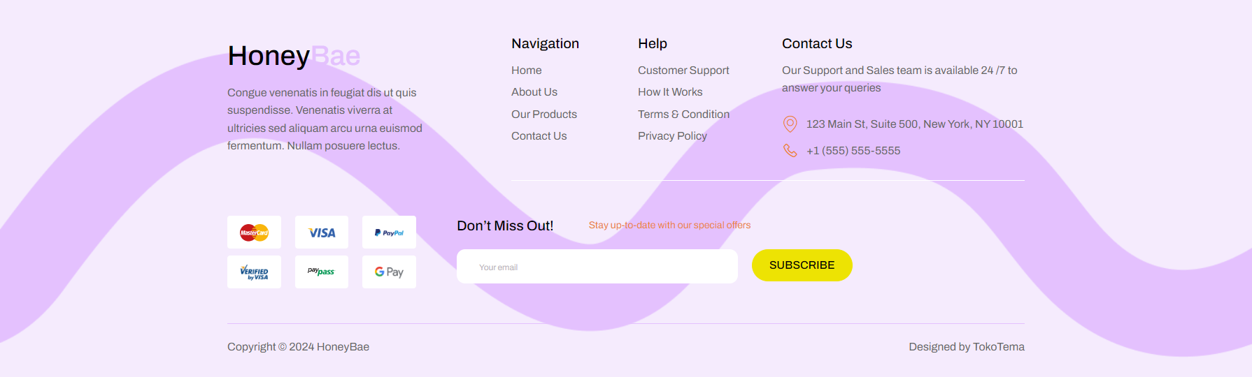 HoneyBae - Baby Shop Ecommerce Elementor Pro Template Kit by Tokotema
