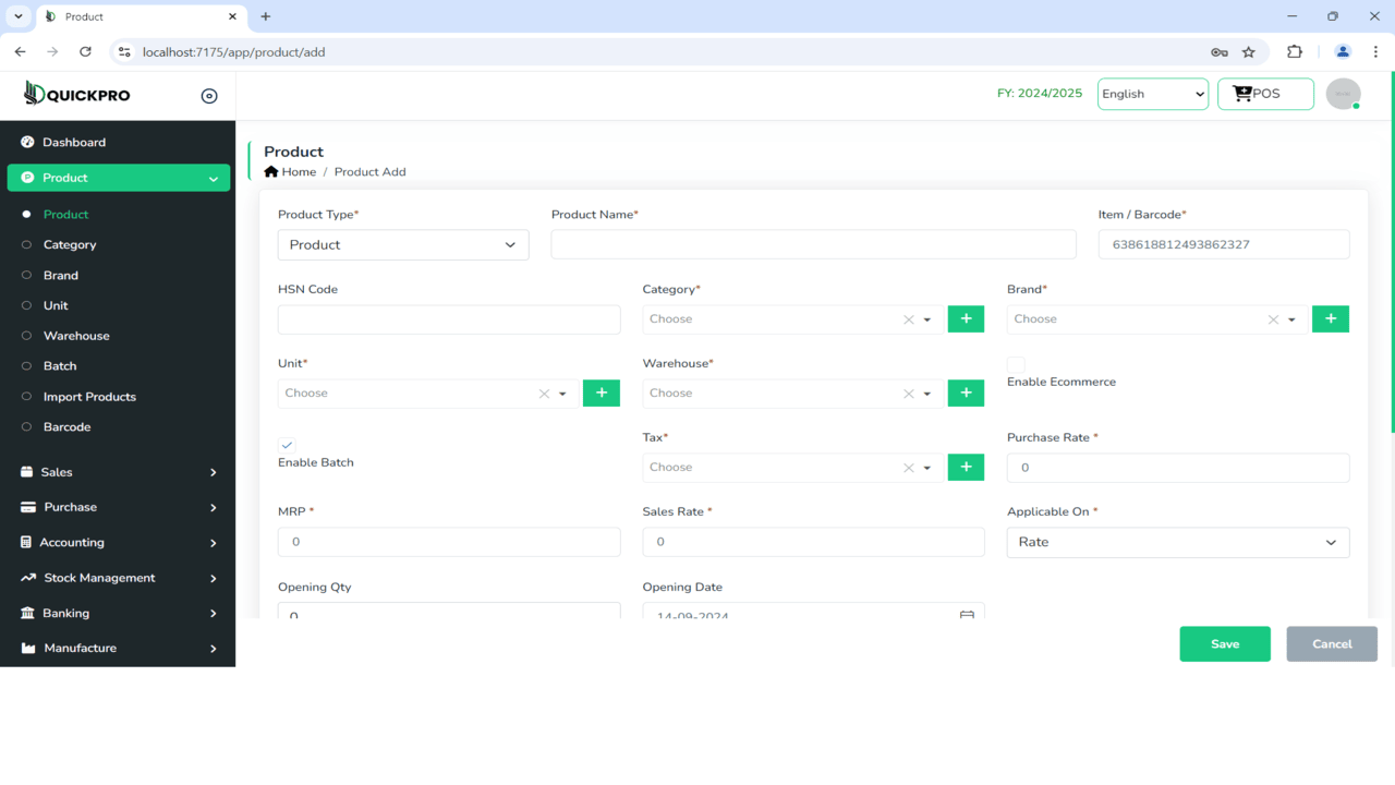 QuickPro - Advancce Billing & Accounting Software by DreamerITSolution