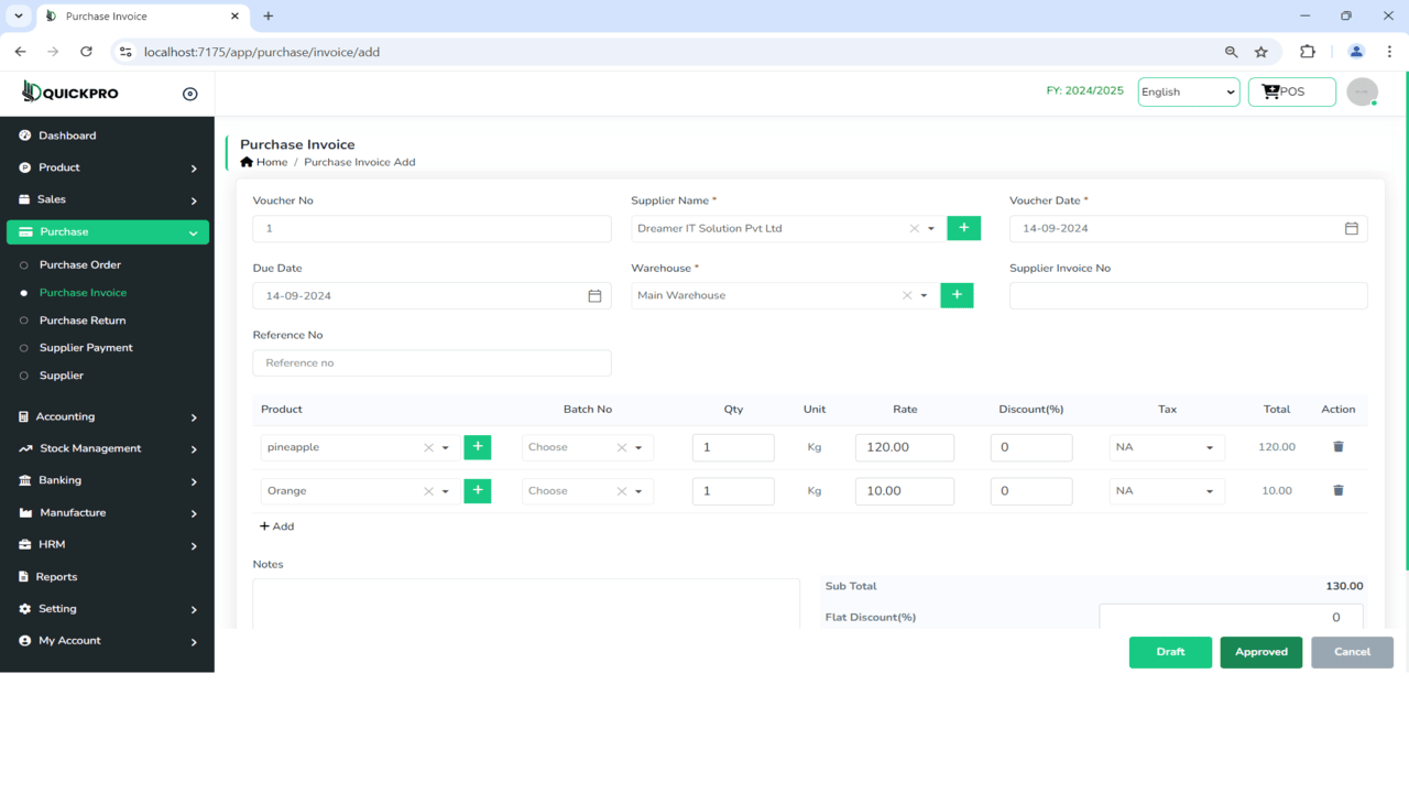QuickPro - Advancce Billing & Accounting Software by DreamerITSolution