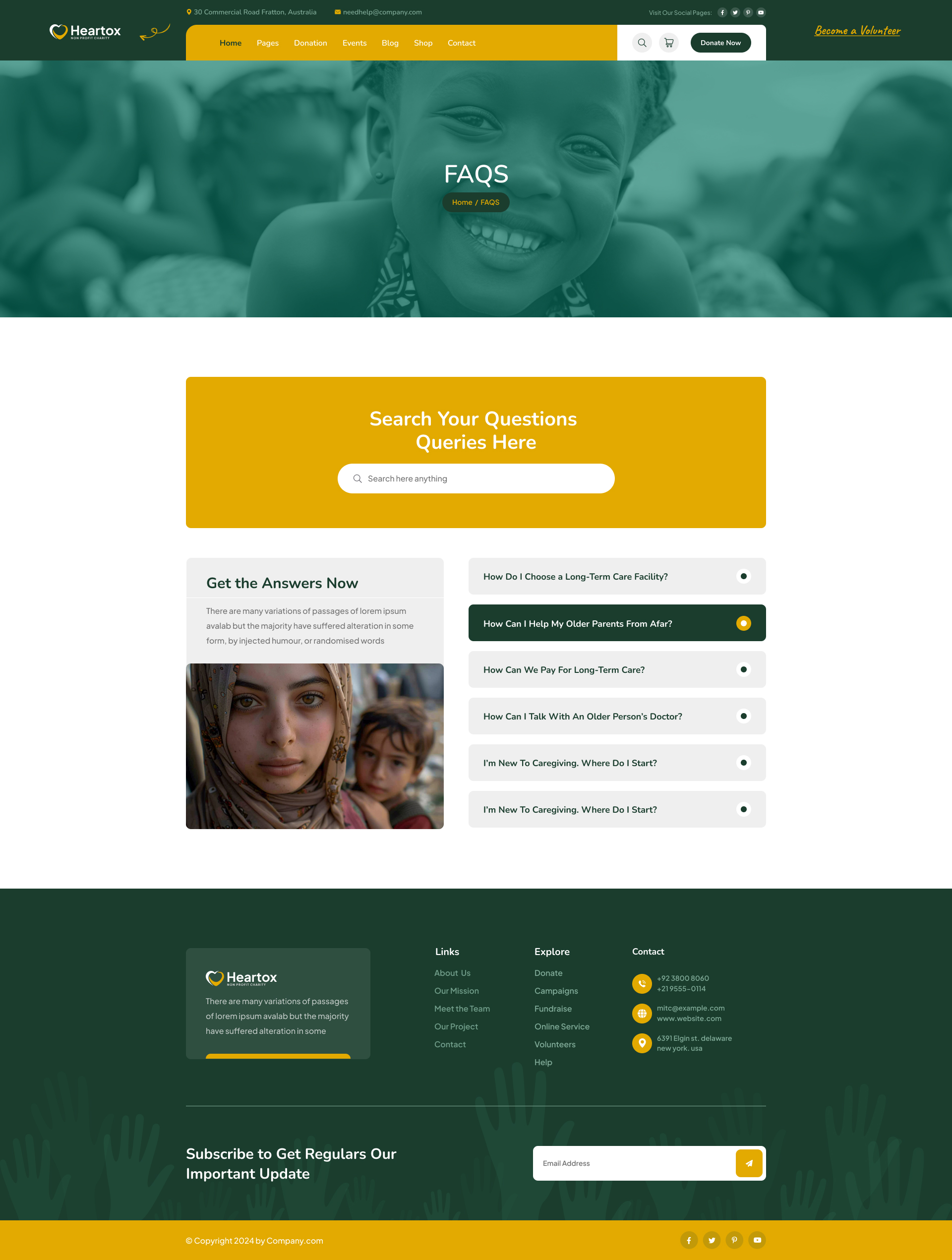 Heartox - Non Profit Charity Figma Template by Pixydrops | ThemeForest