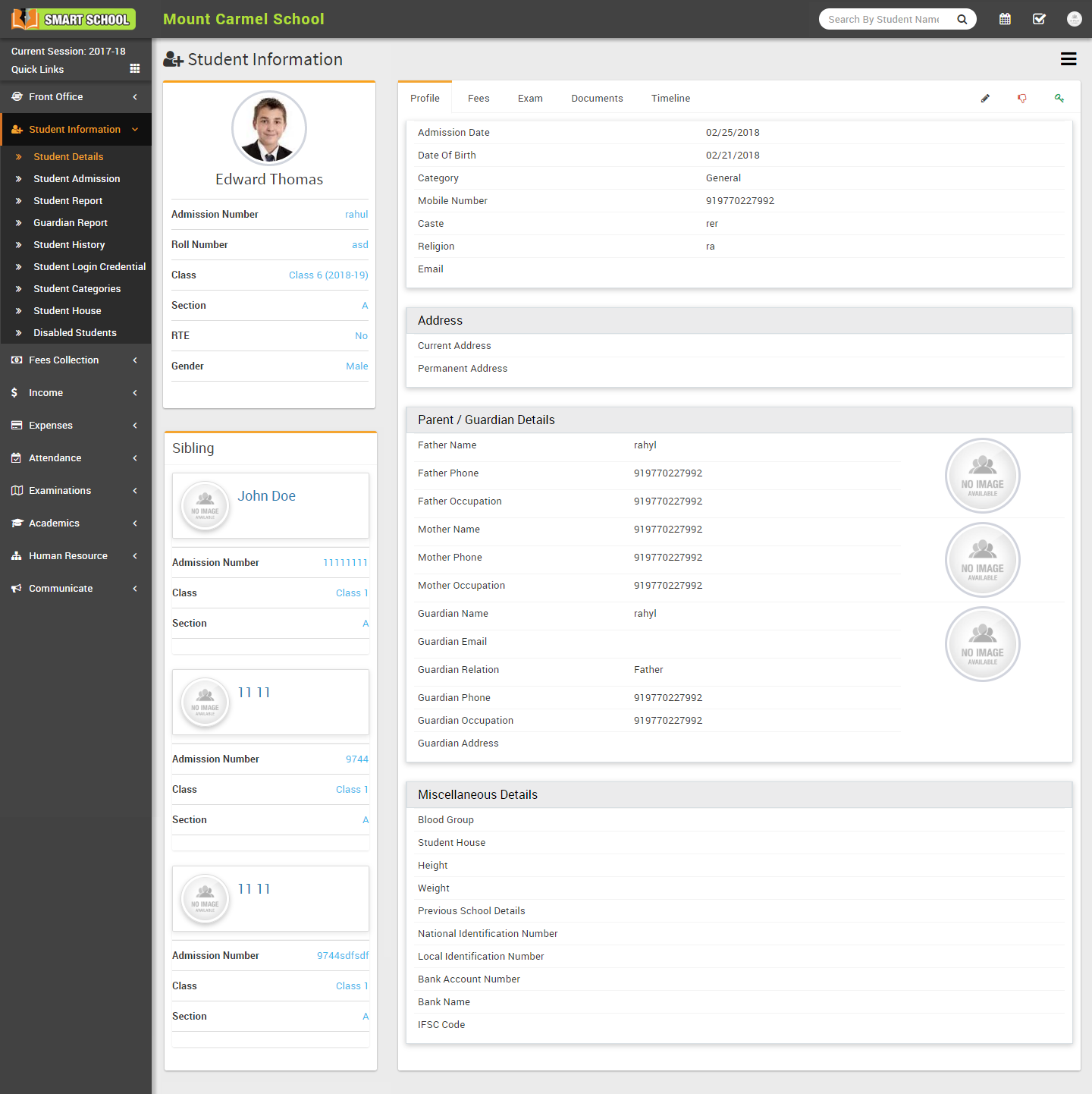 Smart School : School Management System by QDOCS | CodeCanyon
