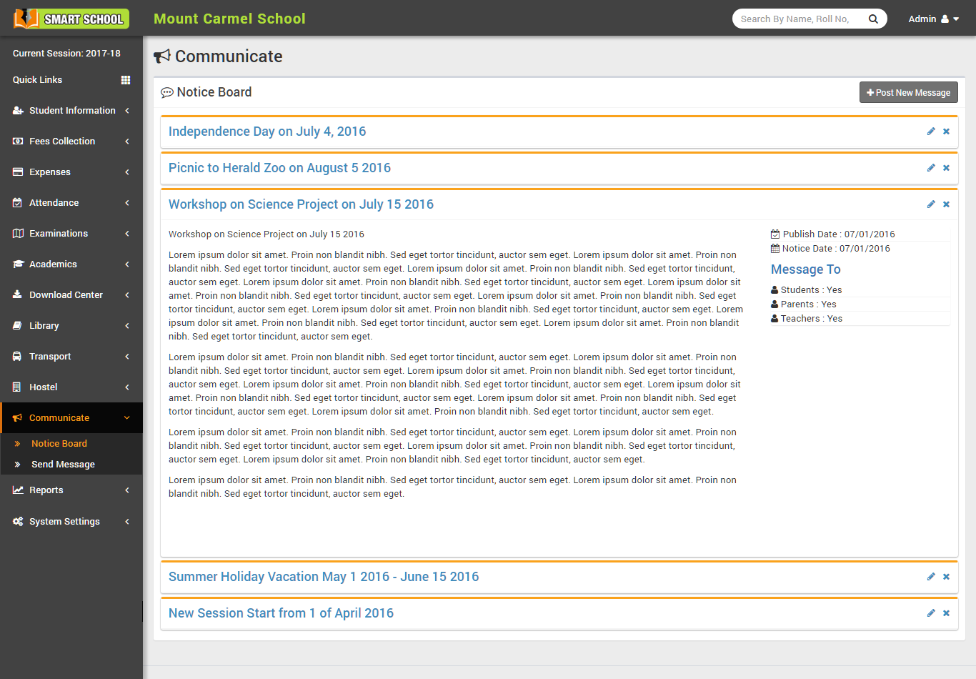 Smart School : School Management System by QDOCS | CodeCanyon