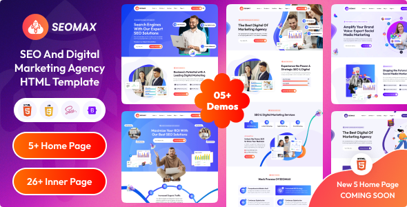 SEOMAX - SEO & Digital Marketing Agency HTML Template by VikingLab