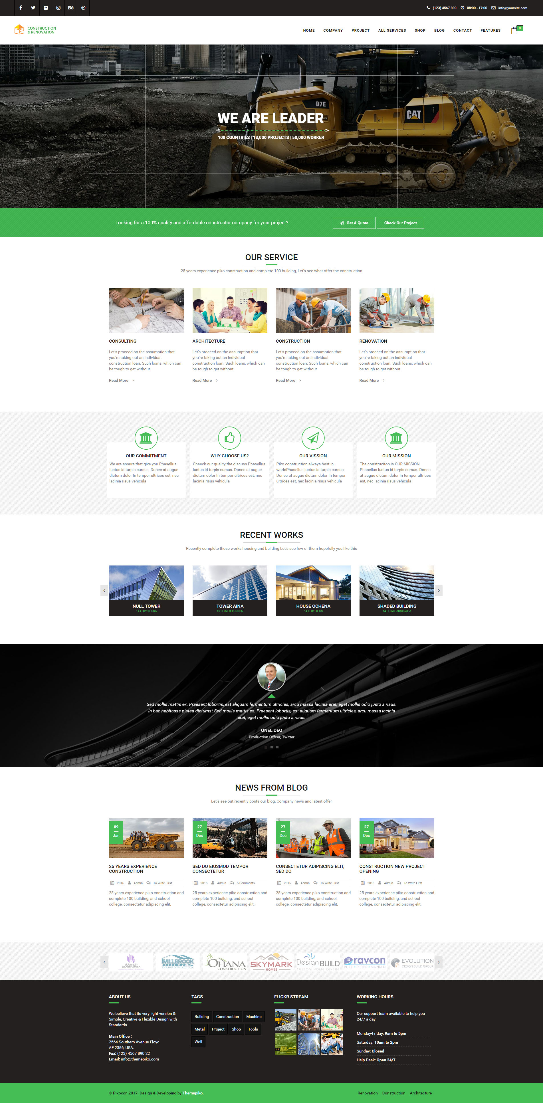 Pikocon - Construction WordPress Theme by themepiko | ThemeForest