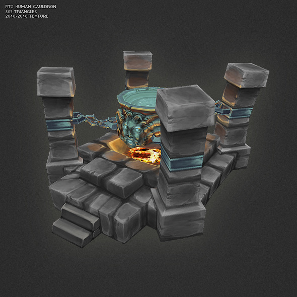 Low Poly RTS Human Building Set by BITGEM | 3DOcean