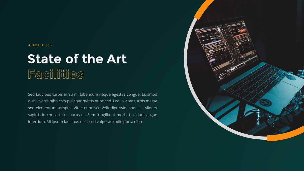 Musy - Music Recording Studio PowerPoint Template, Presentation Templates