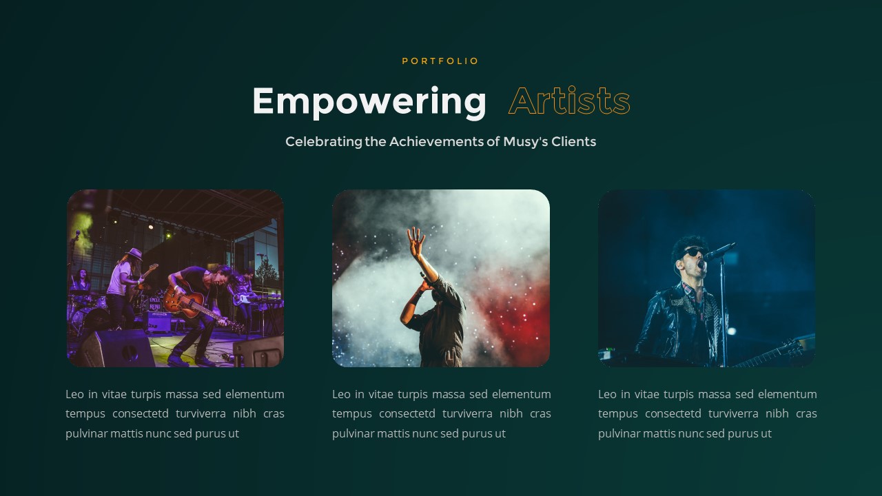 Musy - Music Recording Studio PowerPoint Template, Presentation Templates