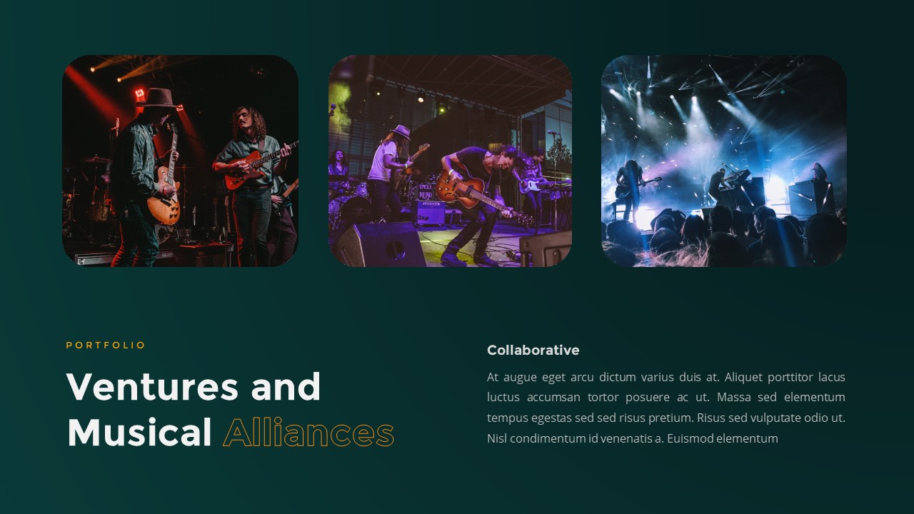 Musy - Music Recording Studio PowerPoint Template, Presentation Templates