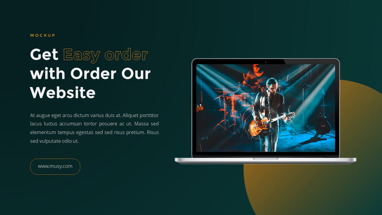 Musy - Music Recording Studio PowerPoint Template, Presentation Templates