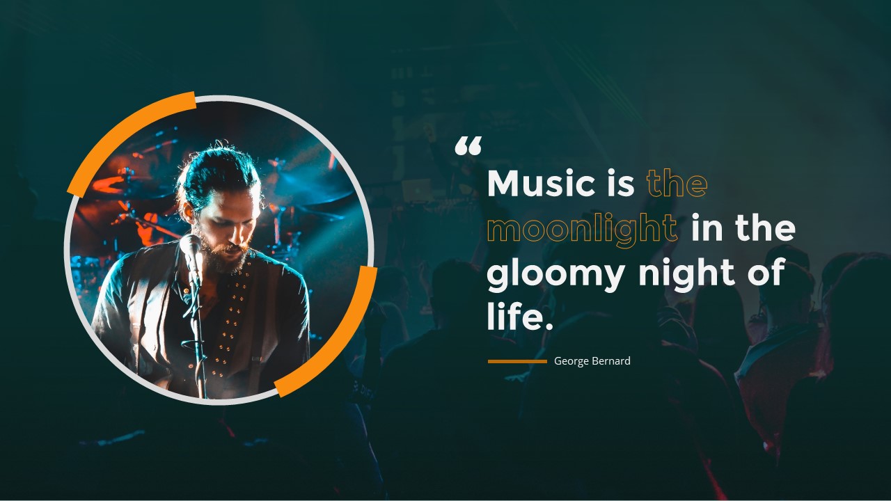 Musy - Music Recording Studio PowerPoint Template, Presentation Templates