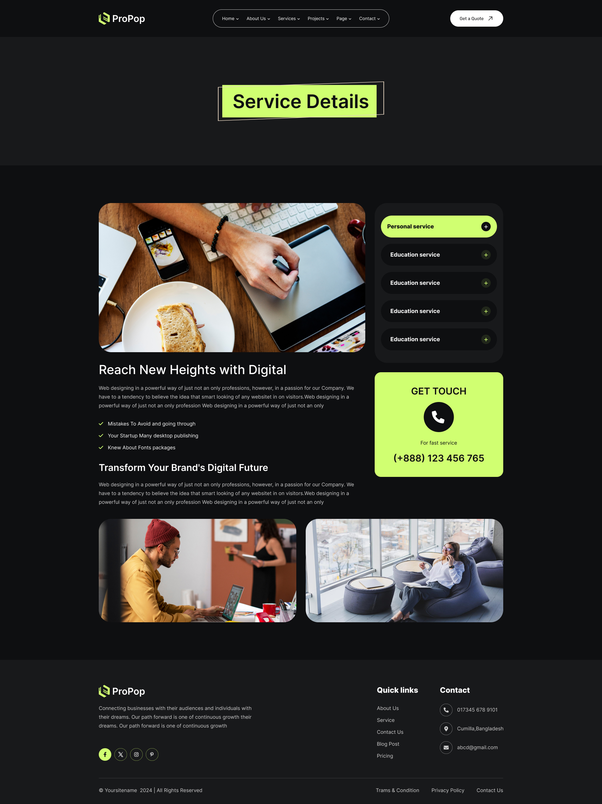 Propop - Digital Agency & Portfolio Figma Template by Mugli | ThemeForest