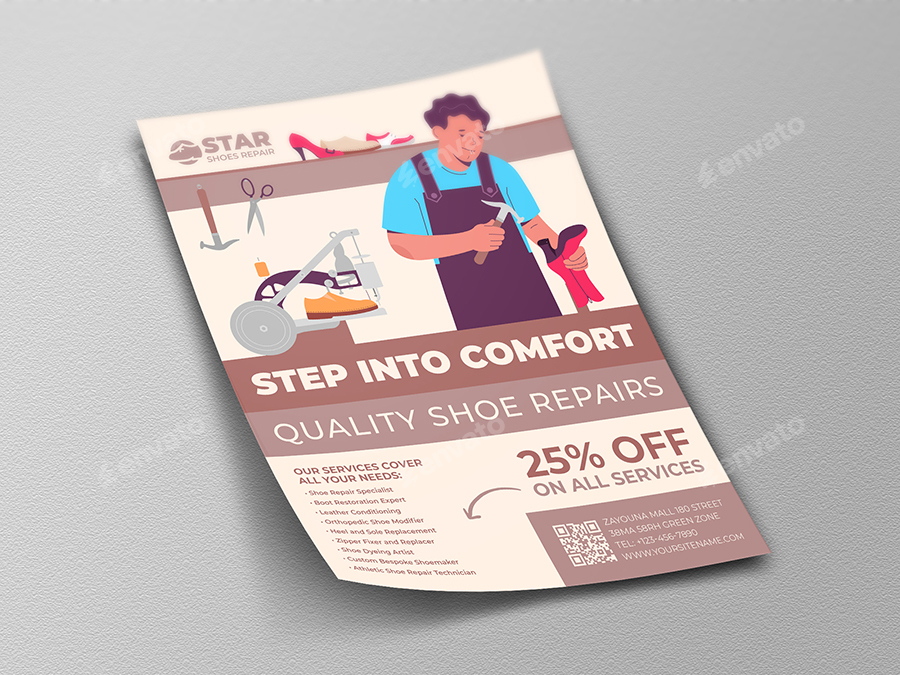 Cobbler Flyer Template Vol.2, Print Templates | GraphicRiver