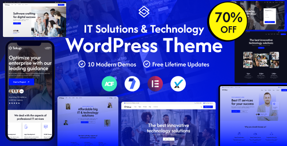 Tekup - Technology & IT Solutions Services WordPress Theme by mthemeus