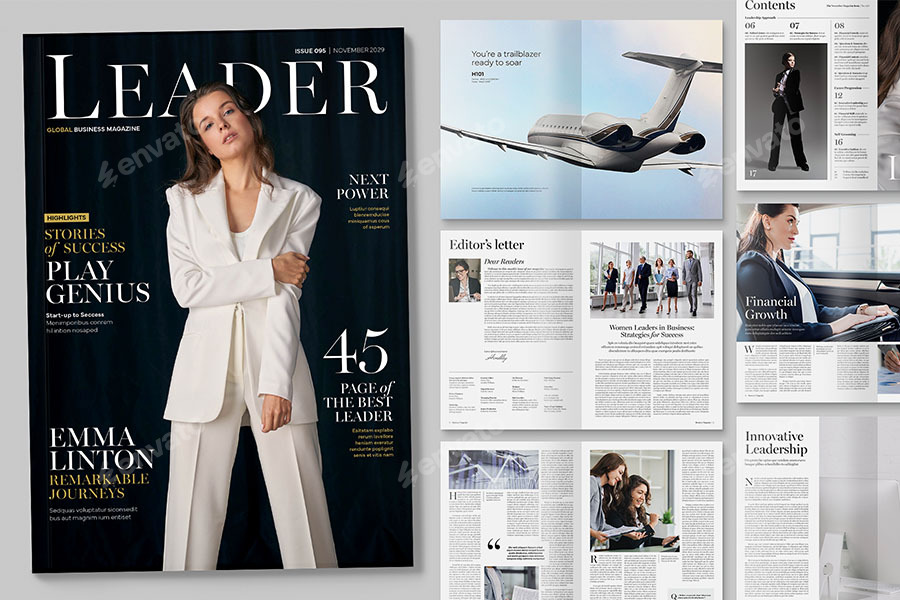 Business Magazine Template, Print Templates | GraphicRiver