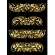 Golden Floral Elements and Embellishments, Vectors | GraphicRiver