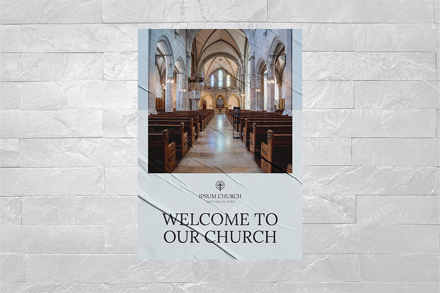 Church Welcome Card Template, Print Templates | GraphicRiver