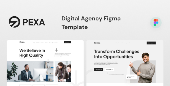 Pexa - Digital Agency Figma Template by Mugli | ThemeForest