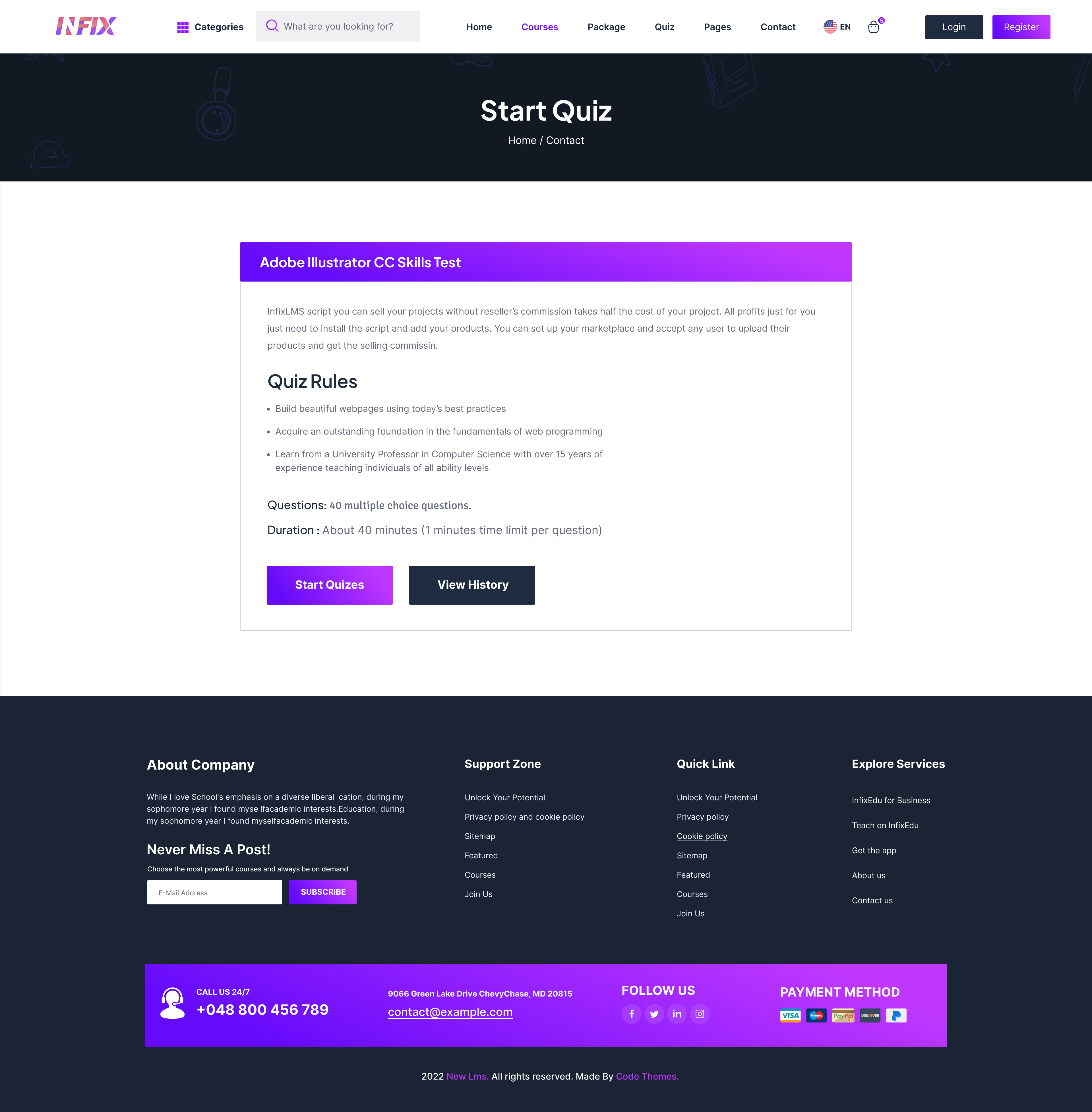 Infix LMS - Learning Management System by CodeThemes | CodeCanyon