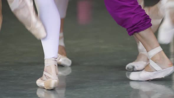 Group of Ballet Dancers Performing a Dance in Slow-motion, Stock Footage