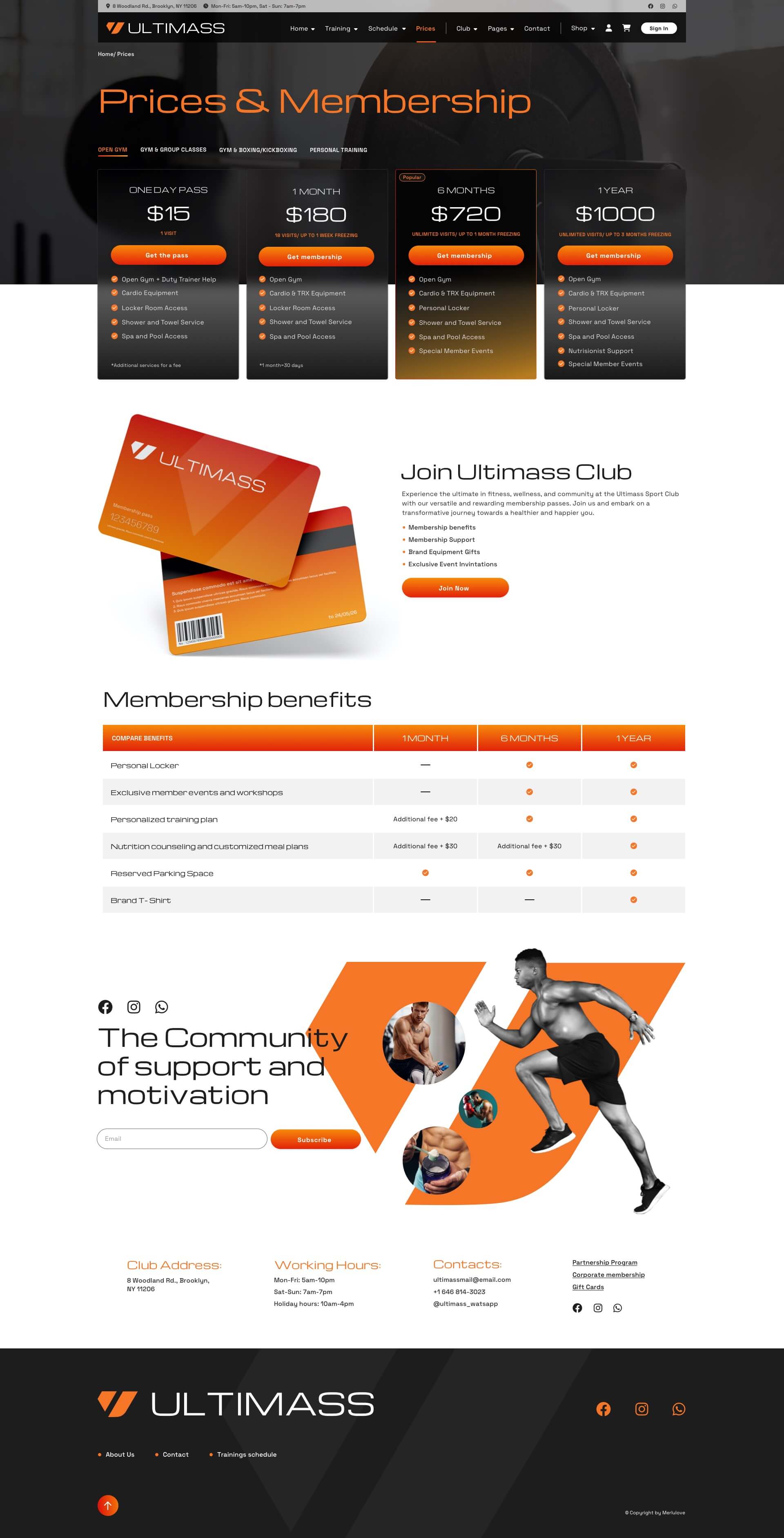 Ultimass – Sport Club Template for Adobe Photoshop by merkulove ...