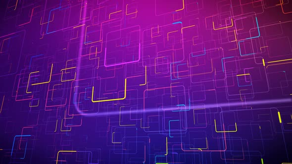 Colorful Rectangle Lines 4K, Motion Graphics | VideoHive