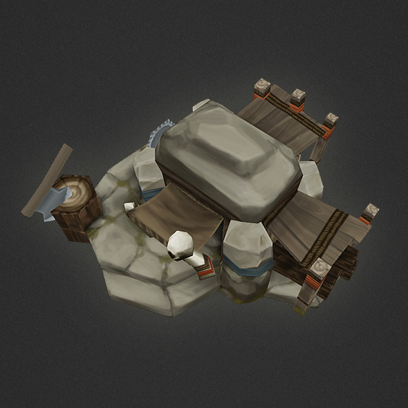 Low Poly RTS Orc Building Set by BITGEM | 3DOcean