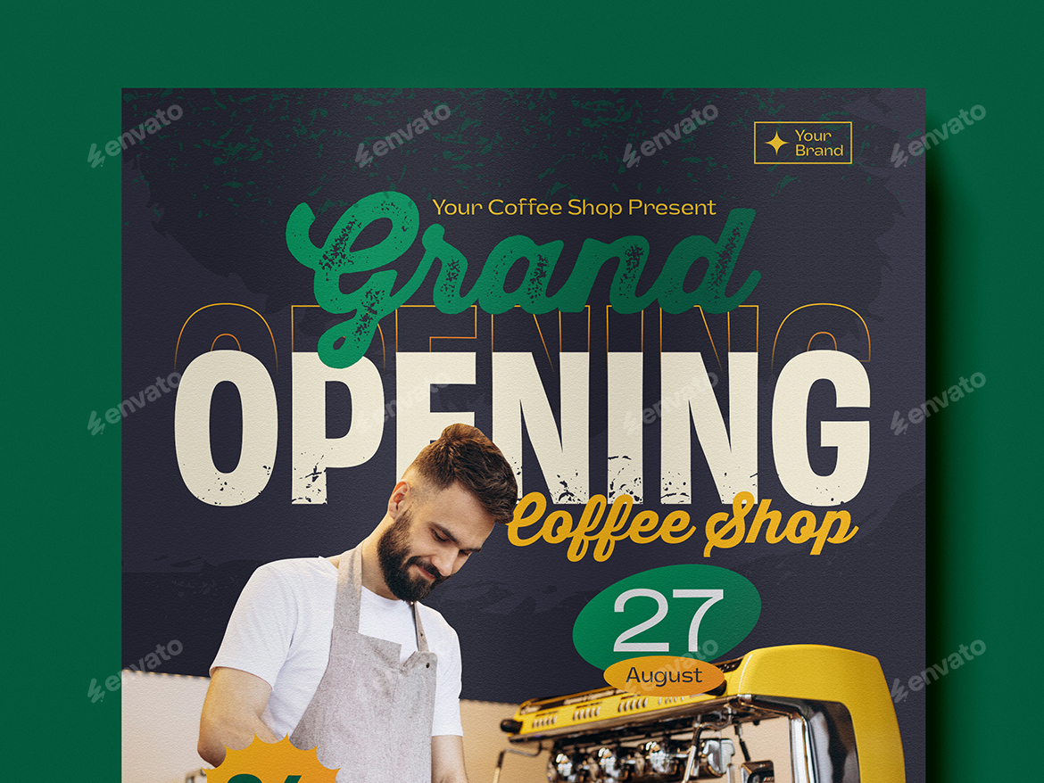Grand Opening Flyer, Print Templates | GraphicRiver