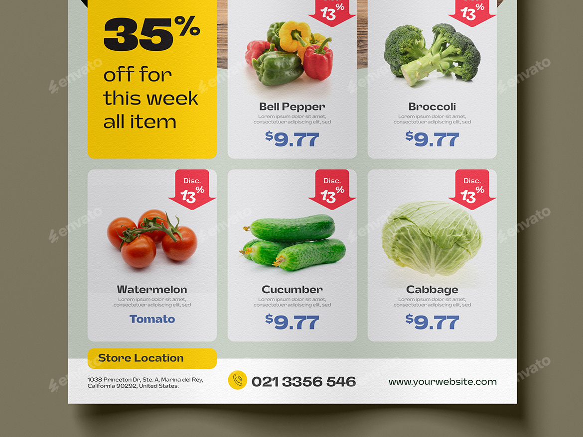 Grocery Promotion Deal Flyer 02, Print Templates | GraphicRiver