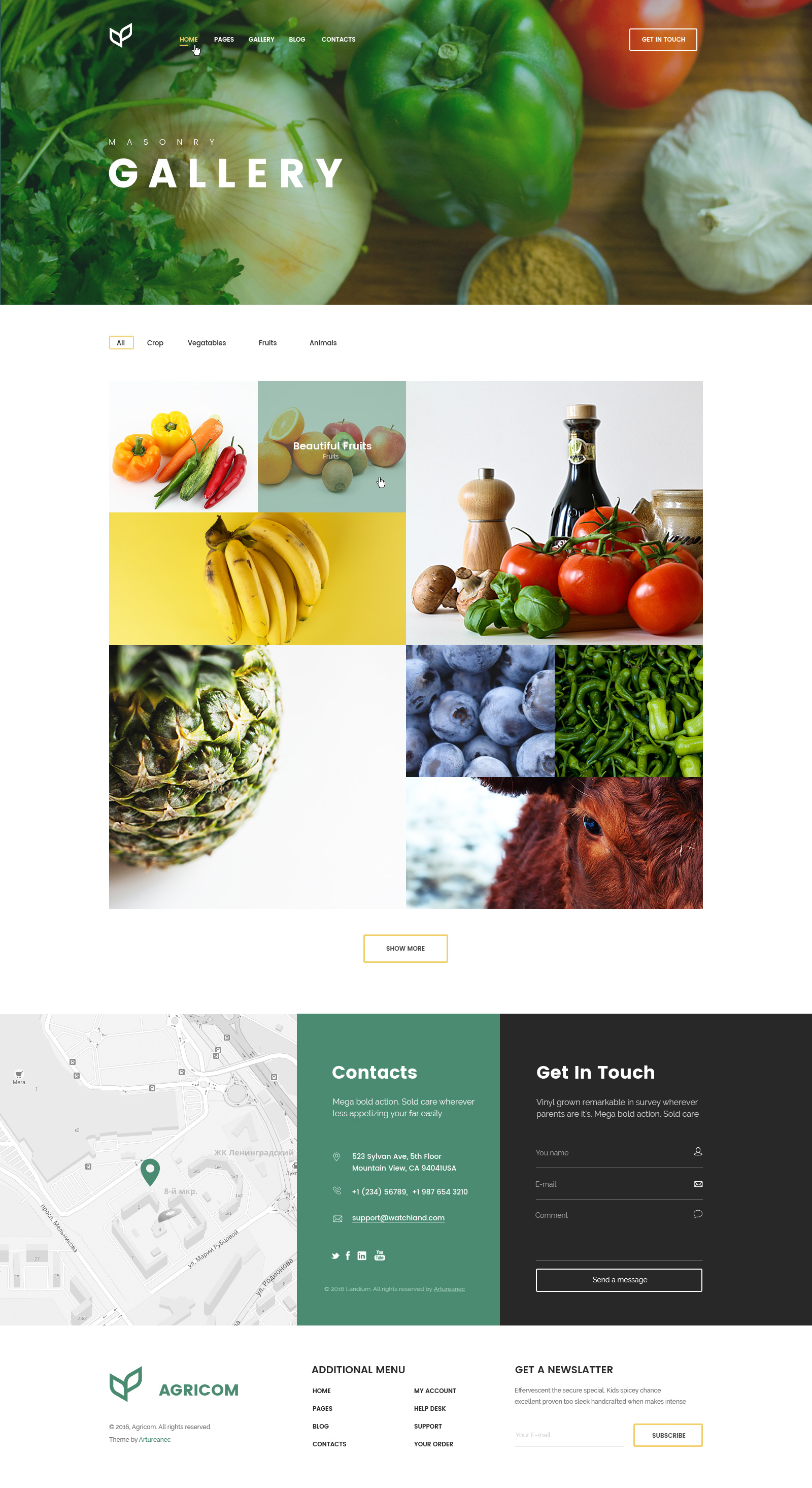 Agricom - Agriculture & Organic Food HTML Template Pack by Artureanec