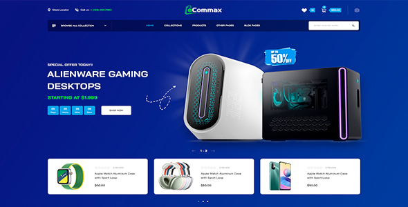 Ecommax - Electronics & Gadget WooCommerce WordPress Theme by RisingBamboo